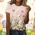 Blmnix Cute Summer Blouse Tops for Women Plus Size Easter Tops Pink ...