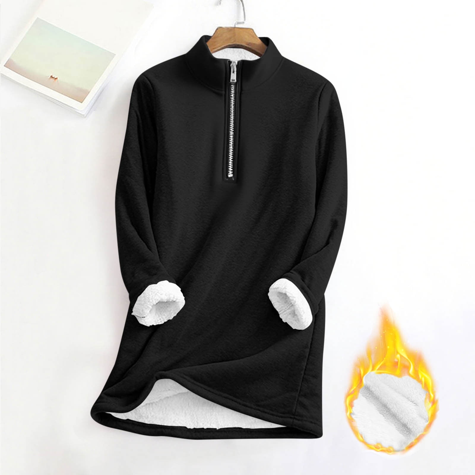 Blmnix Dressy Graphic Hoodies Sweatshirt Clothing Black Casual Womens ...