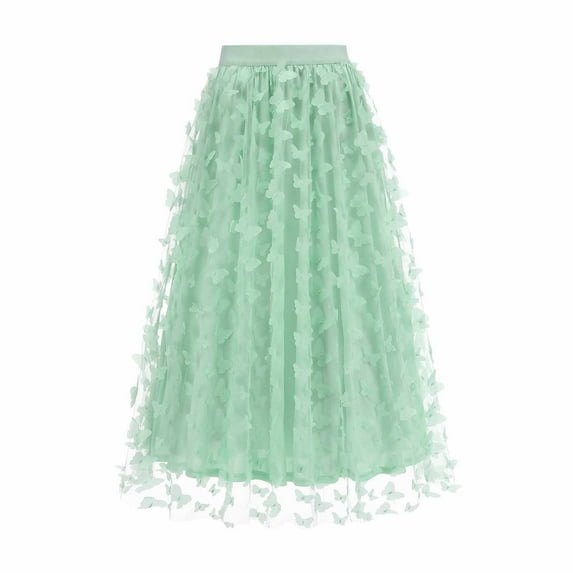 Blmnix Full Long Skirts for Women Tulle Skirts High Waisted Dresses ...