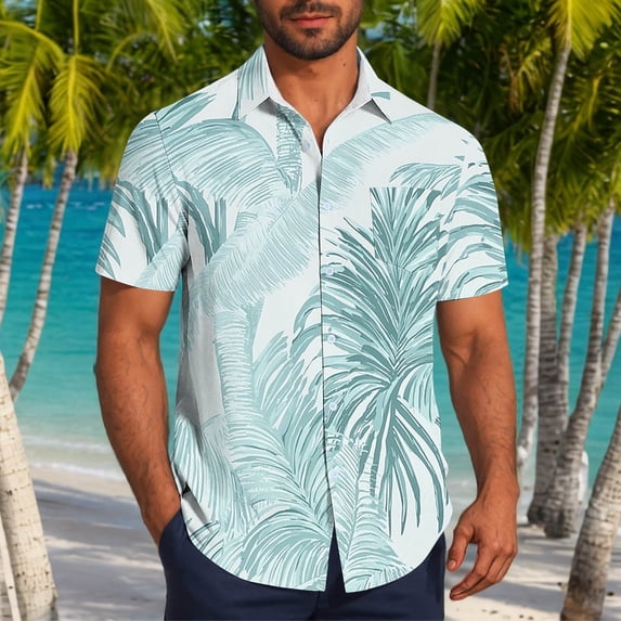 Blmnix Hawaiian Shirts Men Shirt Oversized Big And Tall Shirts Guide T ...