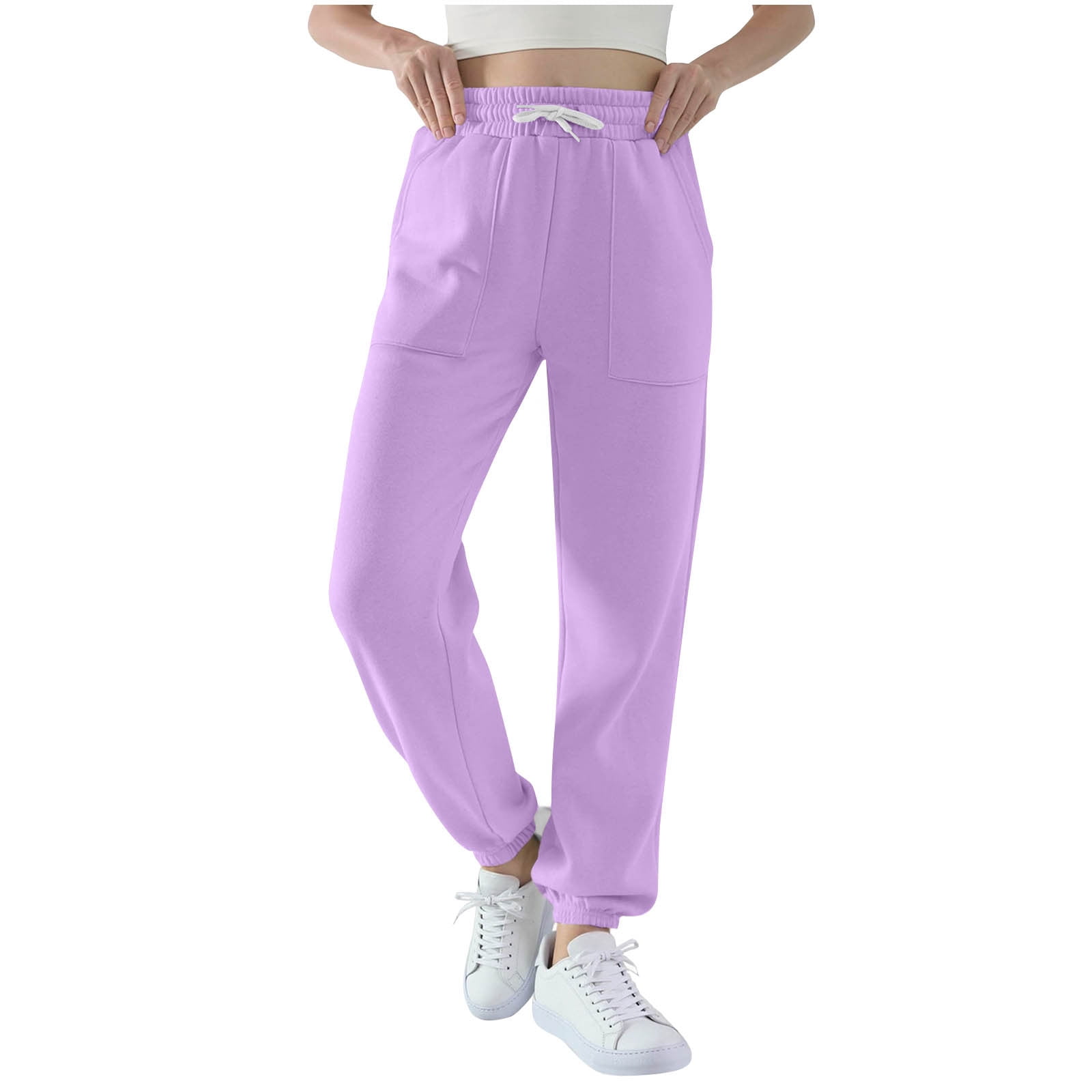 Blmnix High Waist Flowy Pants for Women Watermelon Red Pocket ...