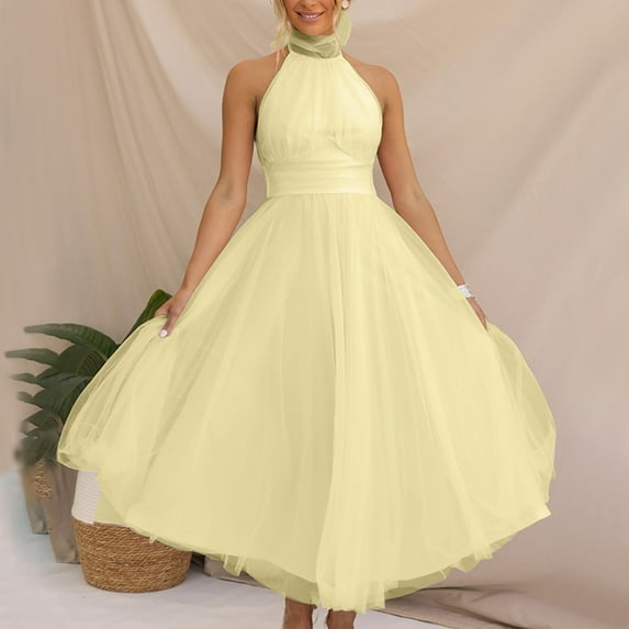 Blmnix Holiday Dresses Women's Dresses Tent Mesh Dress Skirts ...