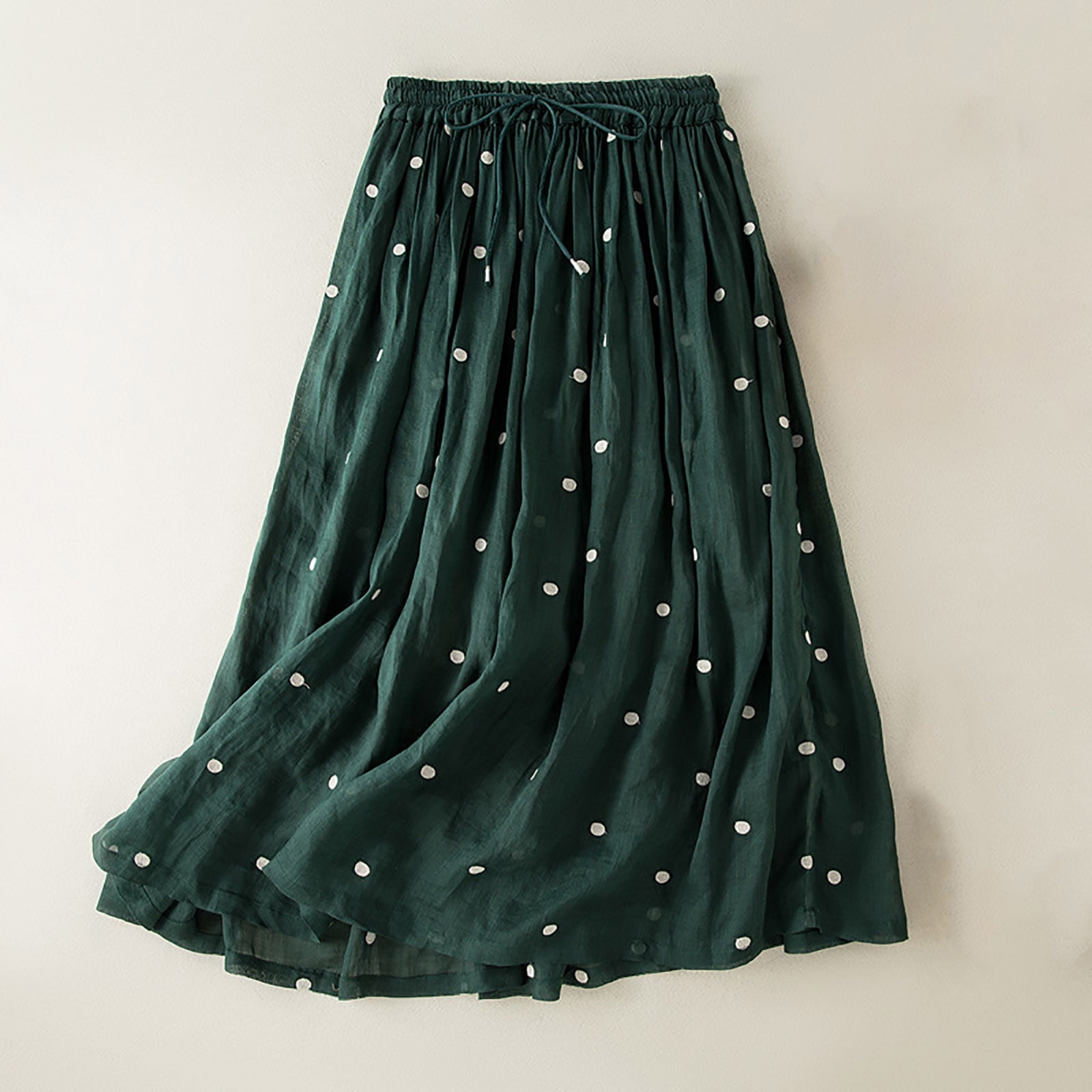 Blmnix Holiday Skirts Mini Skirts for Women Flowy Skirt Peasant ...