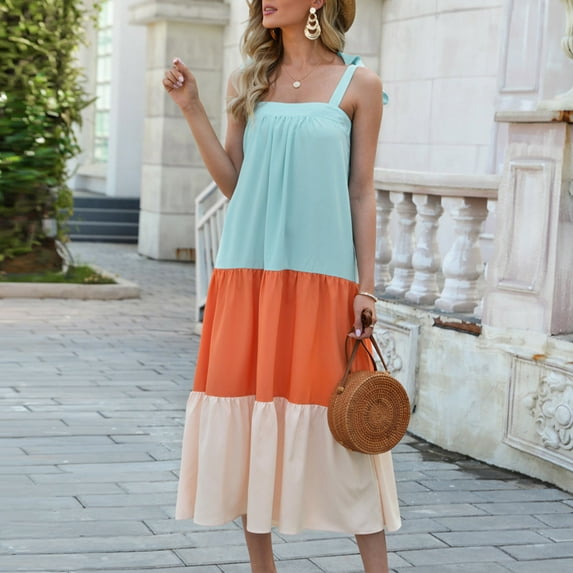 Blmnix Holiday Valentine Dresses for Girls Flowy Dresses Slip Dress ...