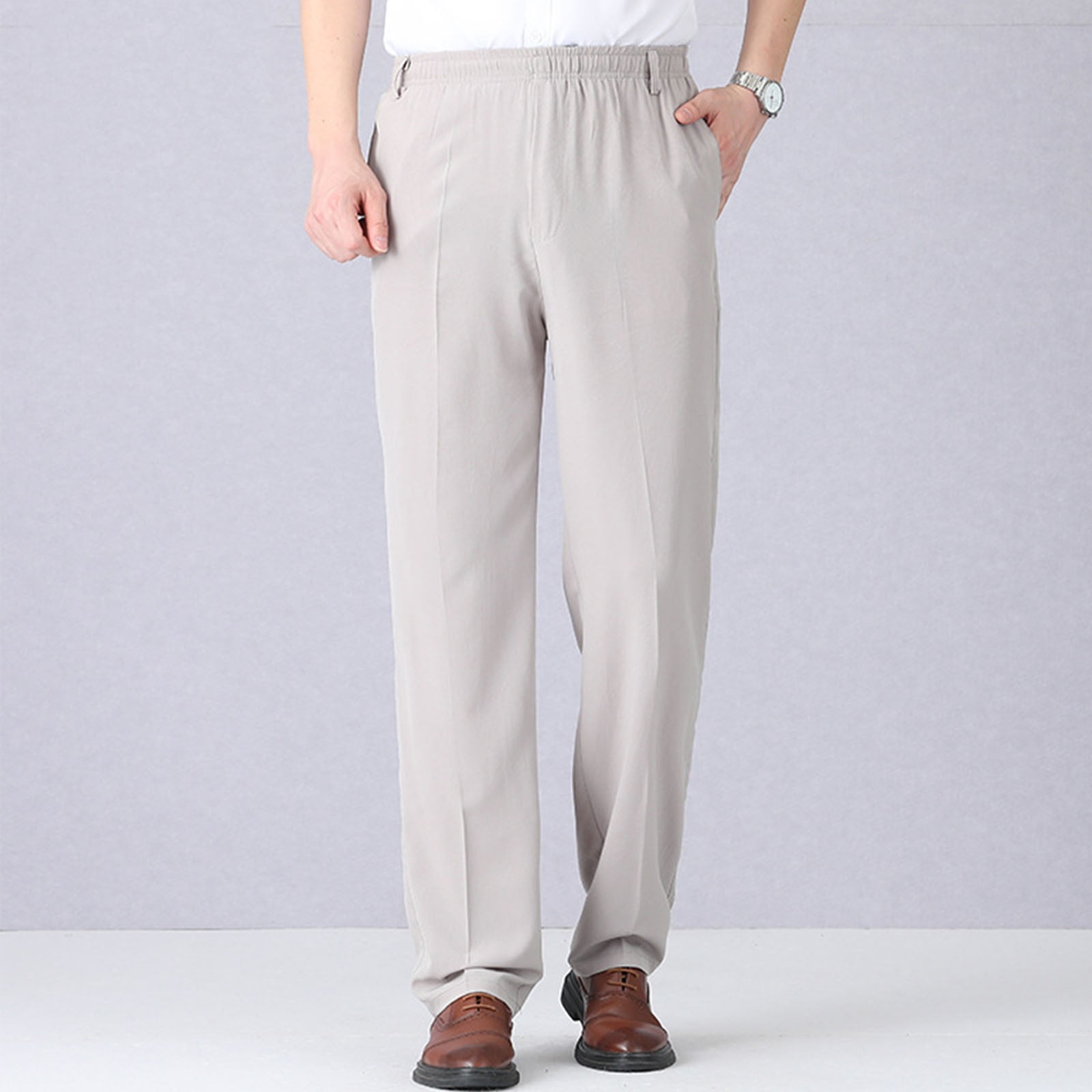 Blmnix Lightweight Pants Men's Pants Work Pants Baggy Chinos Leggings ...