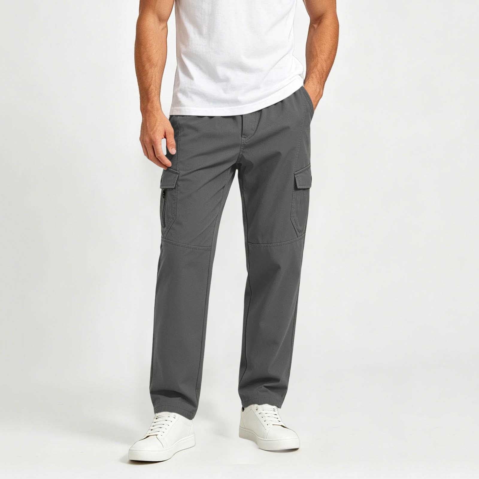 Blmnix Lightweight Work Pants Men's Pants Baggy Low Waisted Cargo Comfy ...