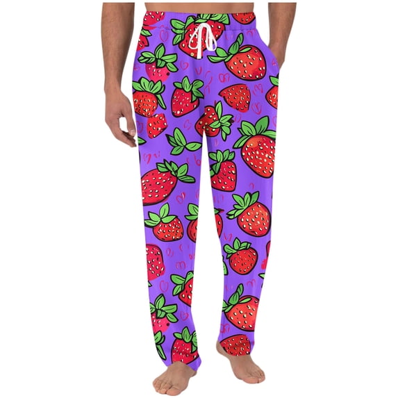 Blmnix Lounge Pants Mens Pants Low Rise Palazzo Pajama Pants Baggy ...