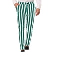 Blmnix Low Rise Pants for Men Dress Pants Chinos Striped Pants Skinny ...