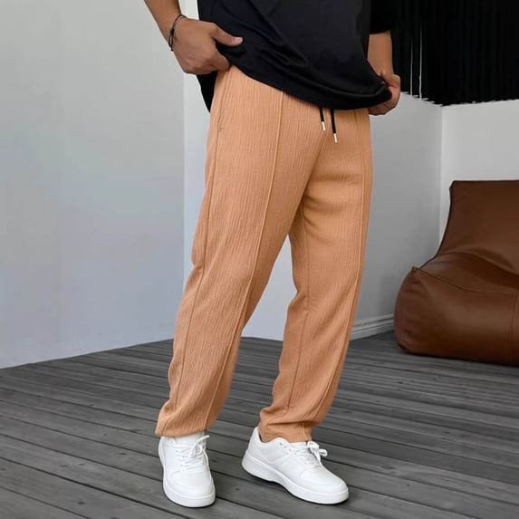 Blmnix Low Waisted Men's Pants Men Sweatpants Baggy Sweat Pants Palazzo ...