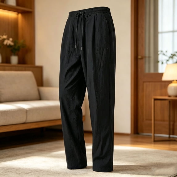 Blmnix Men Sweatpants Mens Pants Palazzo Baggy Lightweight Pants Low ...