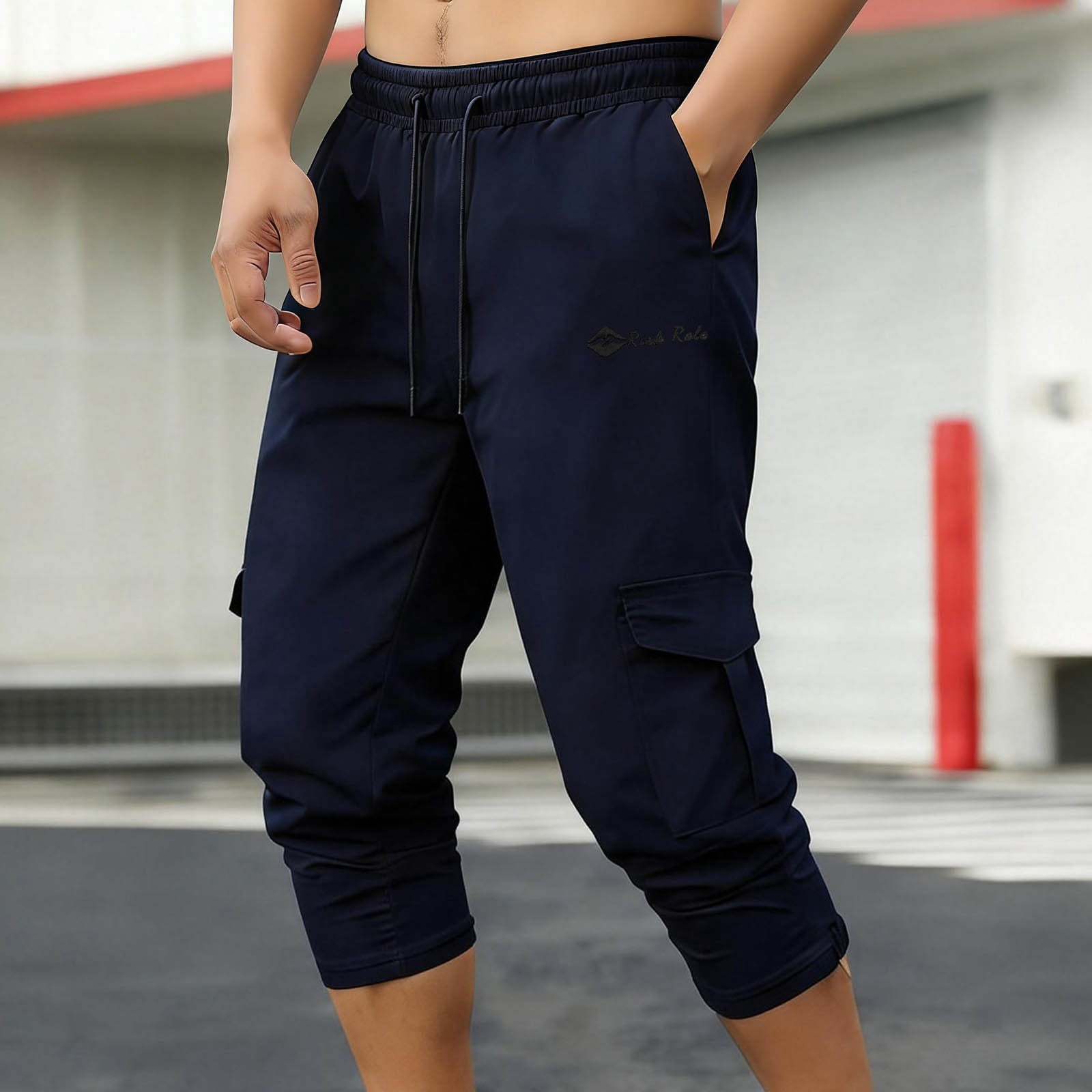 Blmnix Men Sweatpants Mens Pants Short Pants Low Waisted Cargo Baggy ...