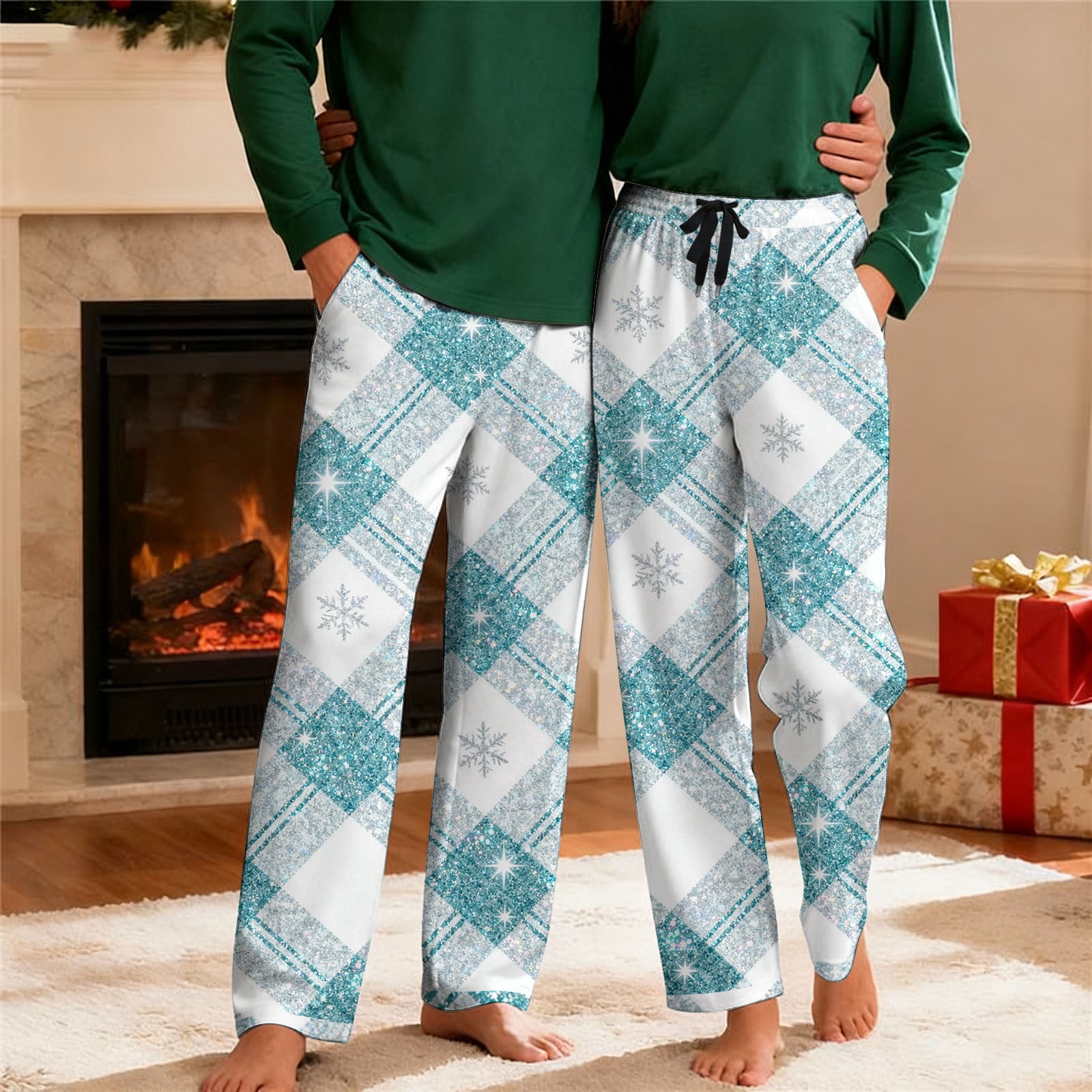Blmnix Mens Pajamas Set Plus Size Pajamas Sleep Pants Matching Pjs ...