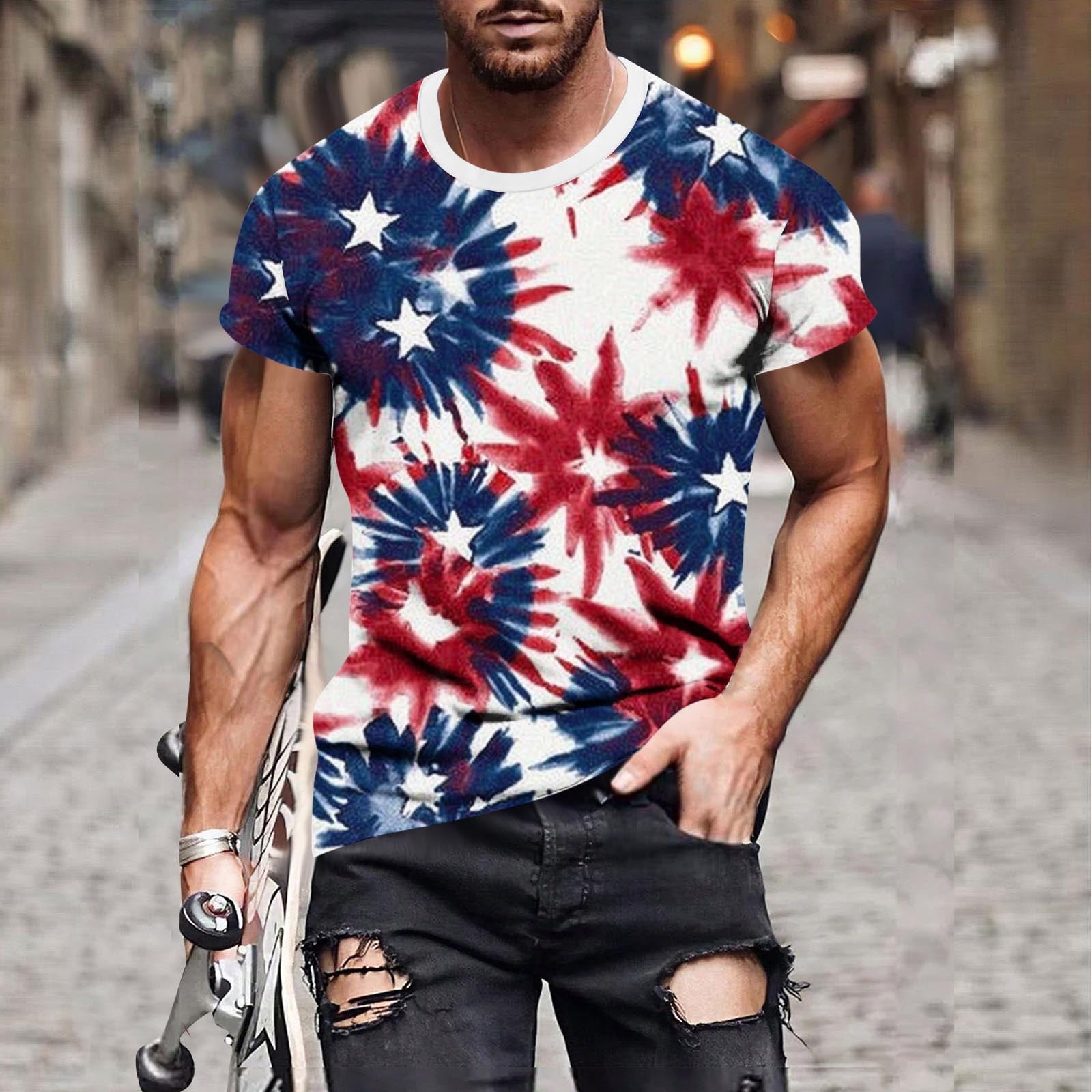 Blmnix Mens T Shirts Heavy Weight Tshirts Baggy Bamboo Shirts Muscle ...