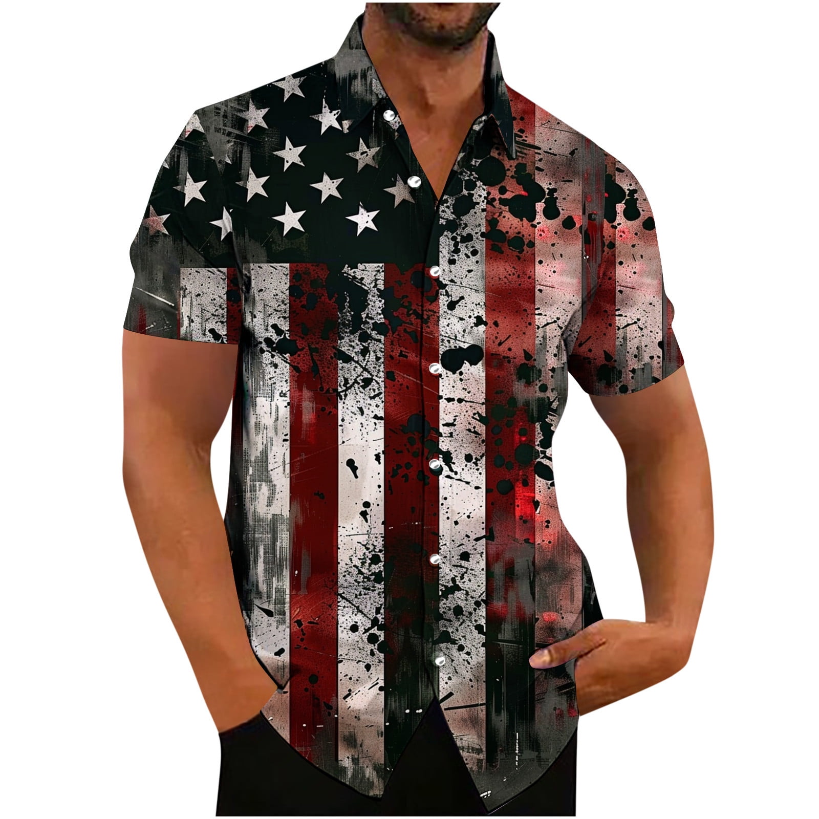 Blmnix Mens T Shirts Western Shirts Oversized Guide Big And Tall Shirts ...