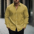 Blmnix Mens Tshirts Work Shirts Baggy Guide Dress Shirt Tshirt Yellow ...