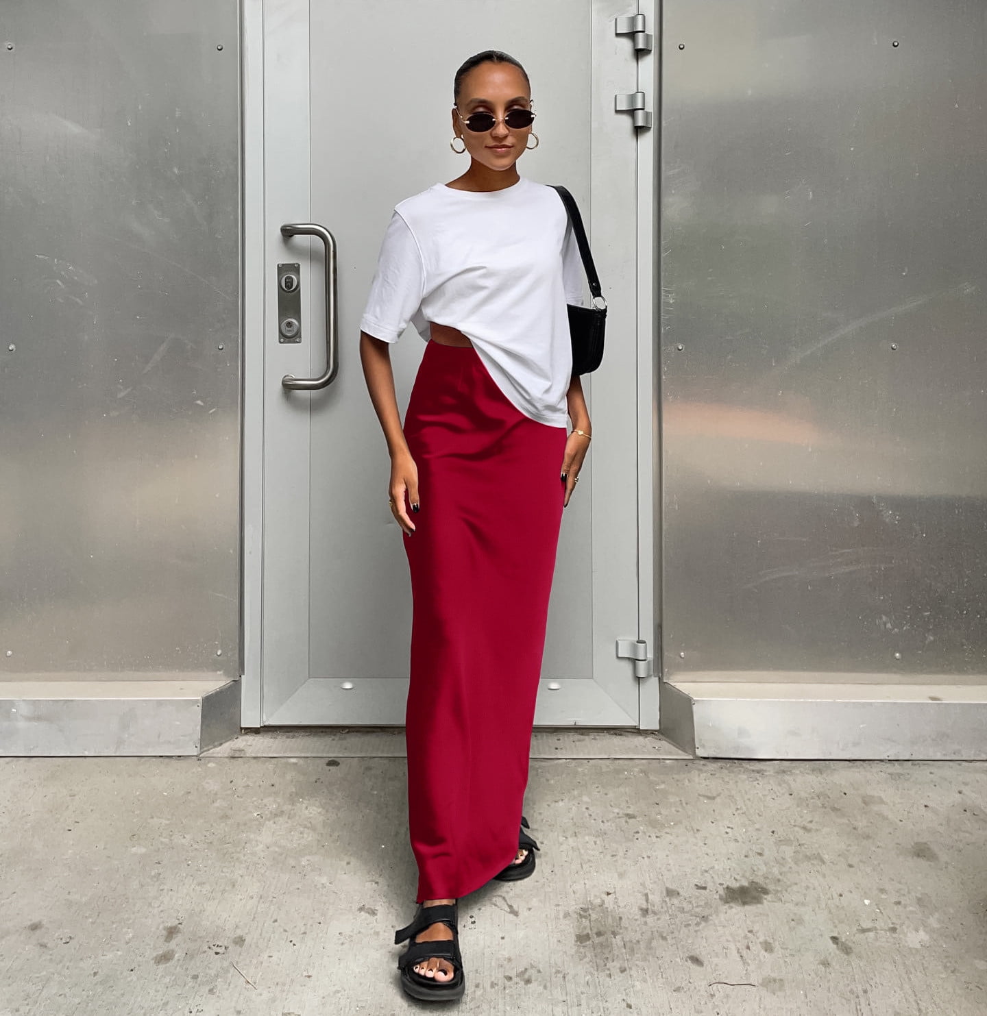 Blmnix Mini Skirts for Women Fish Tail Satin Skirts High Waisted Under ...