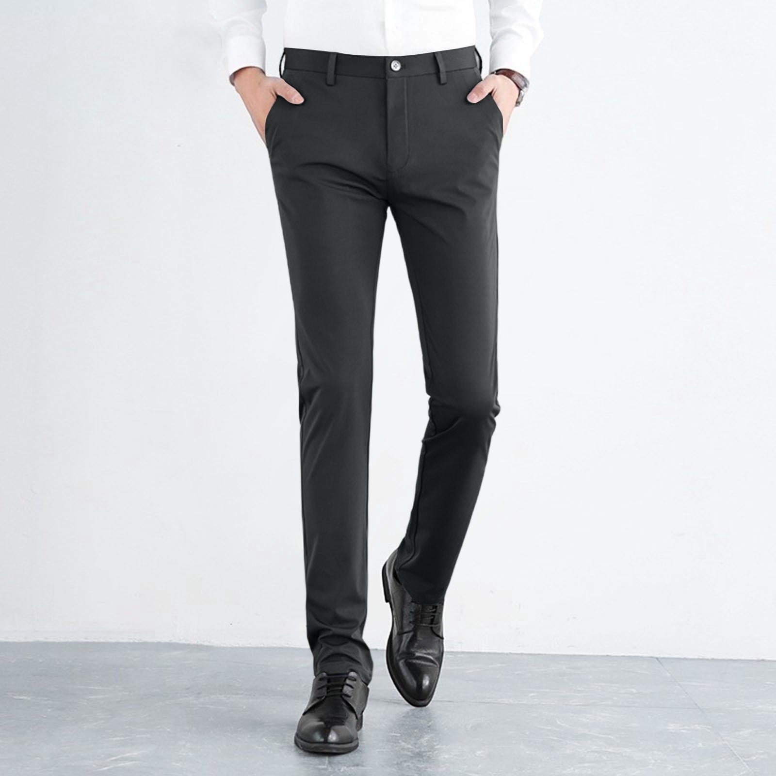 Blmnix Modern Fit Mens Pants Low Rise Lightweight Pants Dress Pants ...