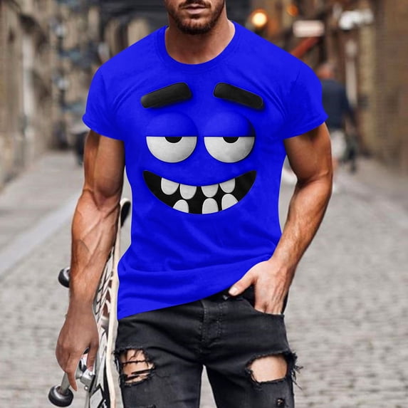 Blmnix Oversized Mens Tshirts Muscle Funny Shirt Heavyweight T Shirts ...