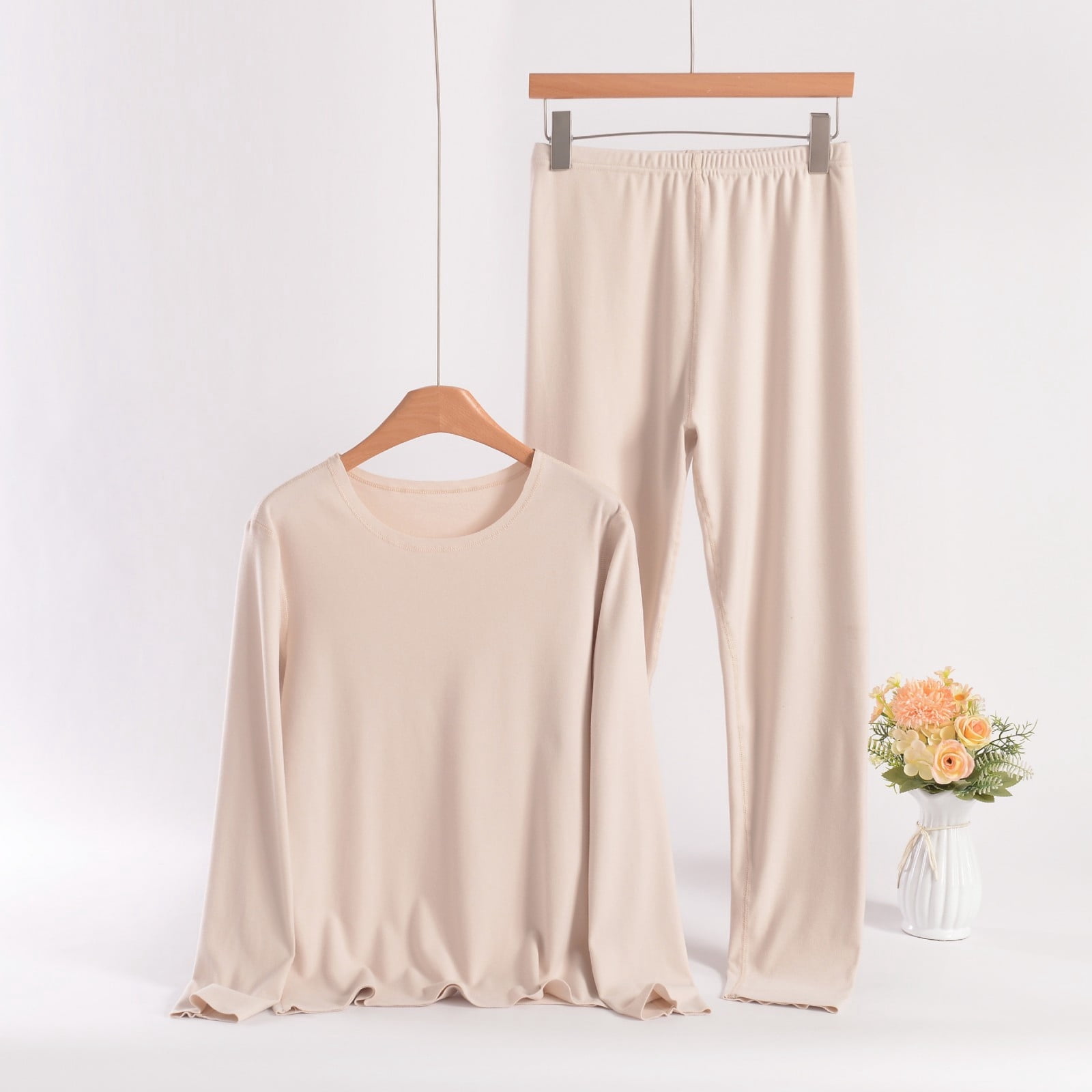 Blmnix Pajama Pants Warm Pajamas Sleepwear Sets Cotton Pajamas Pajamas ...