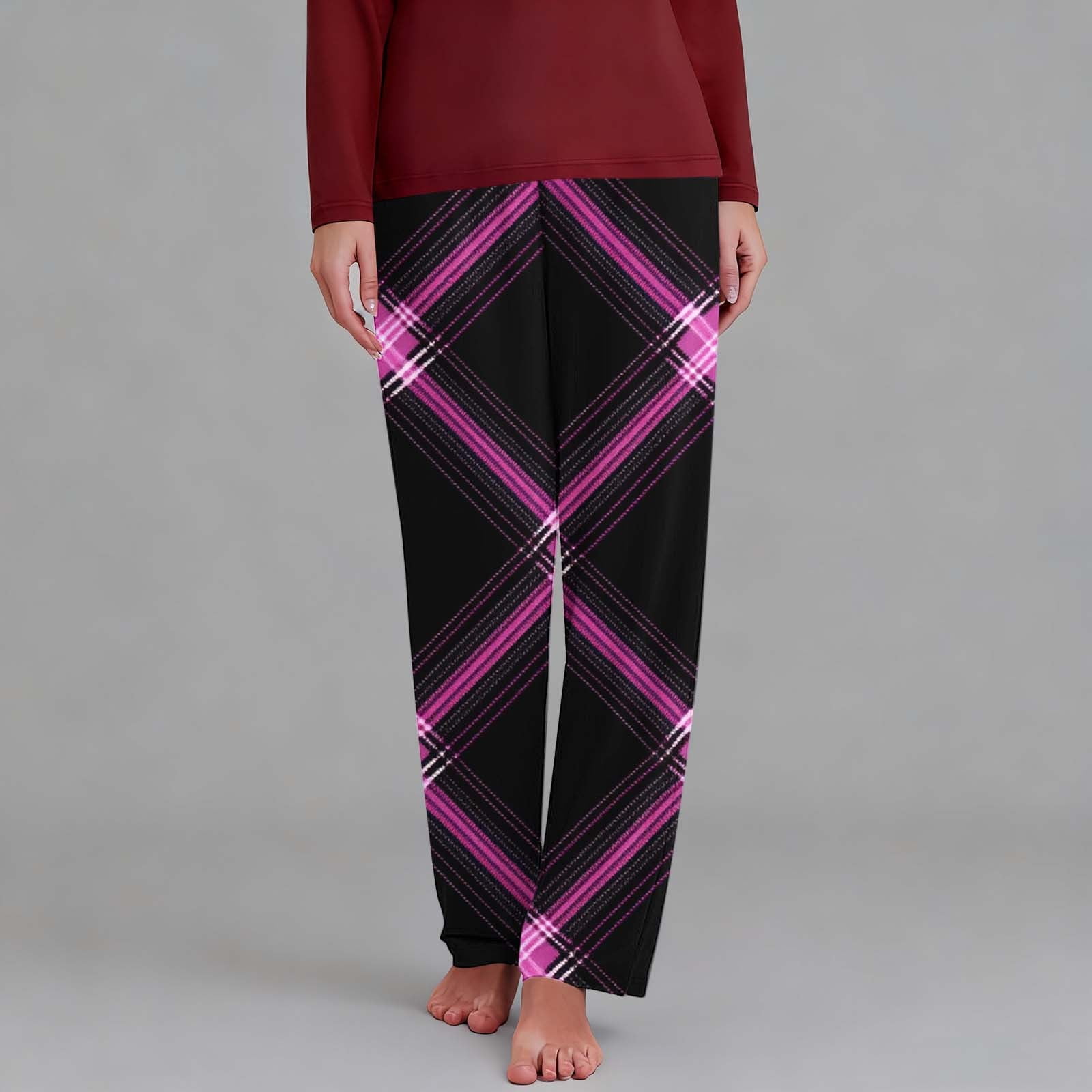 Blmnix Pajama Sets Plus Size Valentines Sleep Pants Pants Full Womens ...