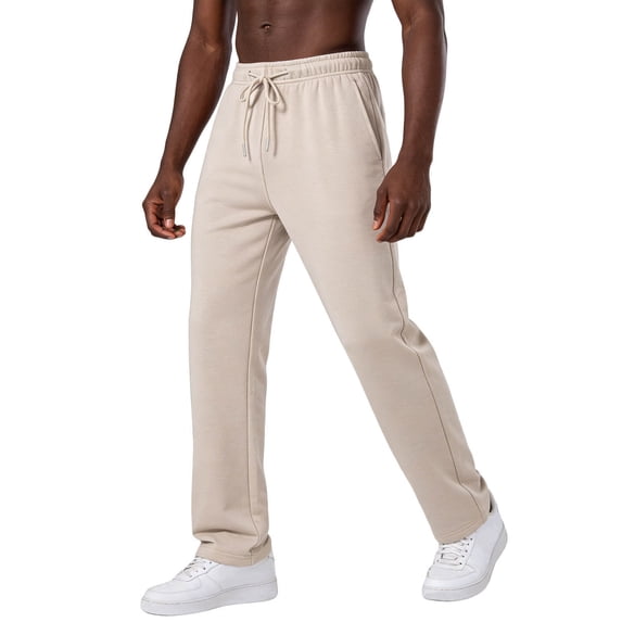 Blmnix Palazzo Pants for Men Low Rise Men's Sweatpants Cotton Pants ...