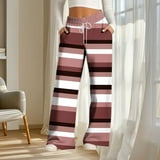Blmnix Palazzo Wide Leg Pants for Women Cotton Casual Pants Bottoms ...