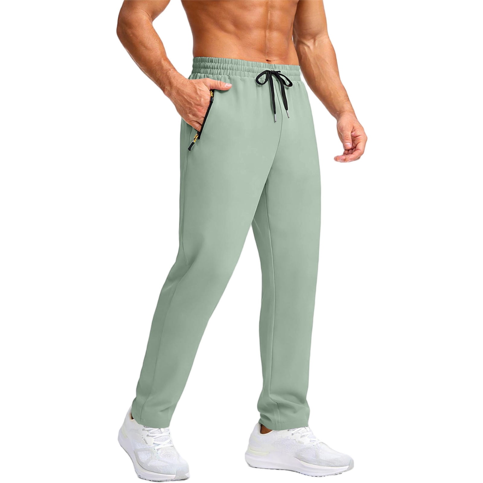 Blmnix Pleated Men Pants Baggy Sweatpants with Pockets Track Pants ...