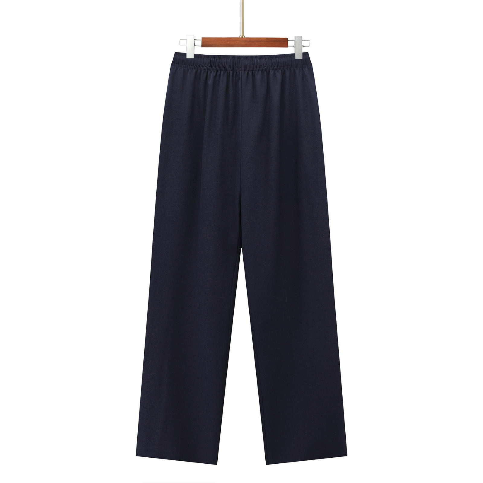 Blmnix Relaxed Fit Men Pants Palazzo Work Pants Baggy Pants Jean Blue ...