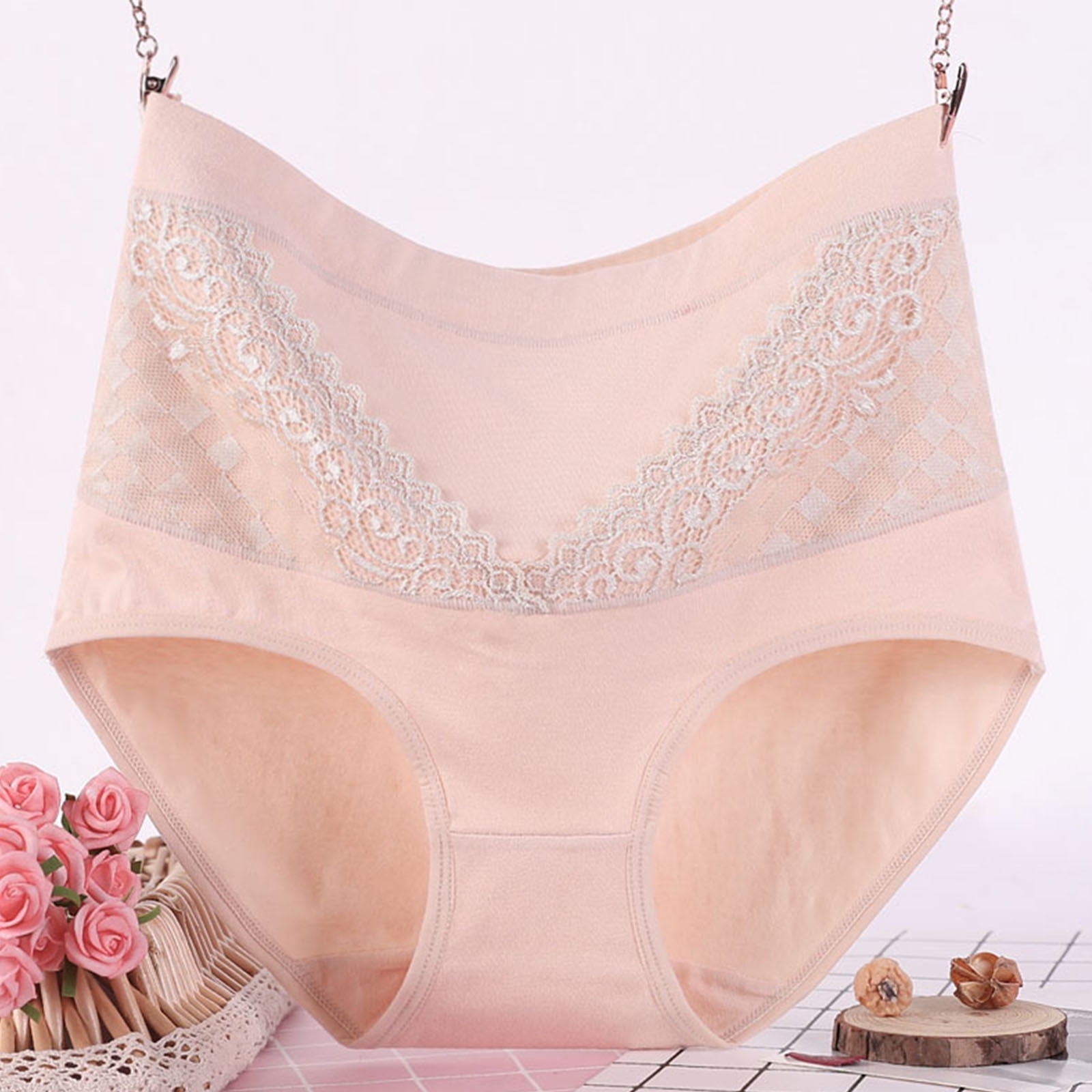 Blmnix Seamless Women's Underwear High Waisted Plus Size Tummy Control ...