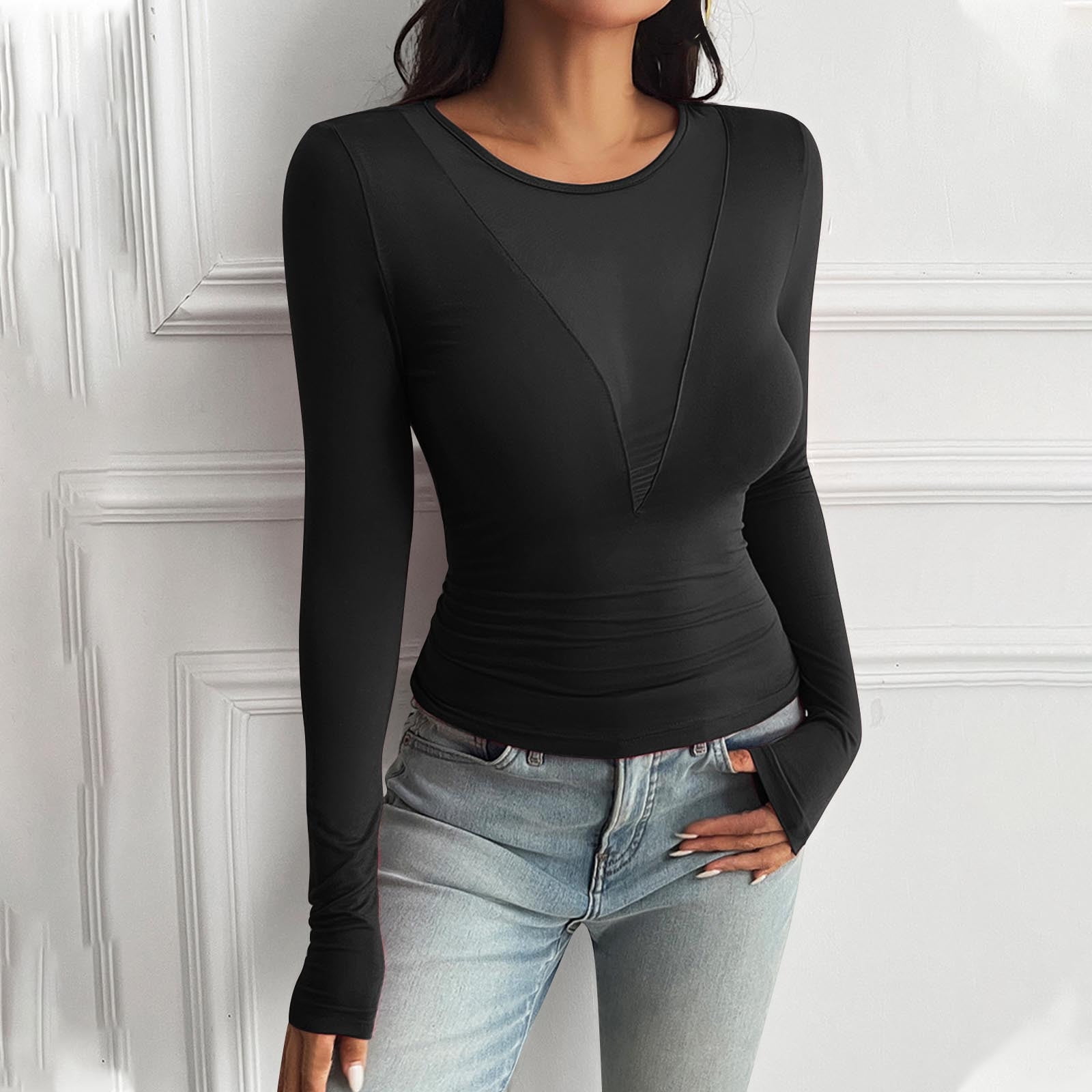 Blmnix Sexy Gym Tops for Women Fashion 2025 Black Travel Oversized Tees ...