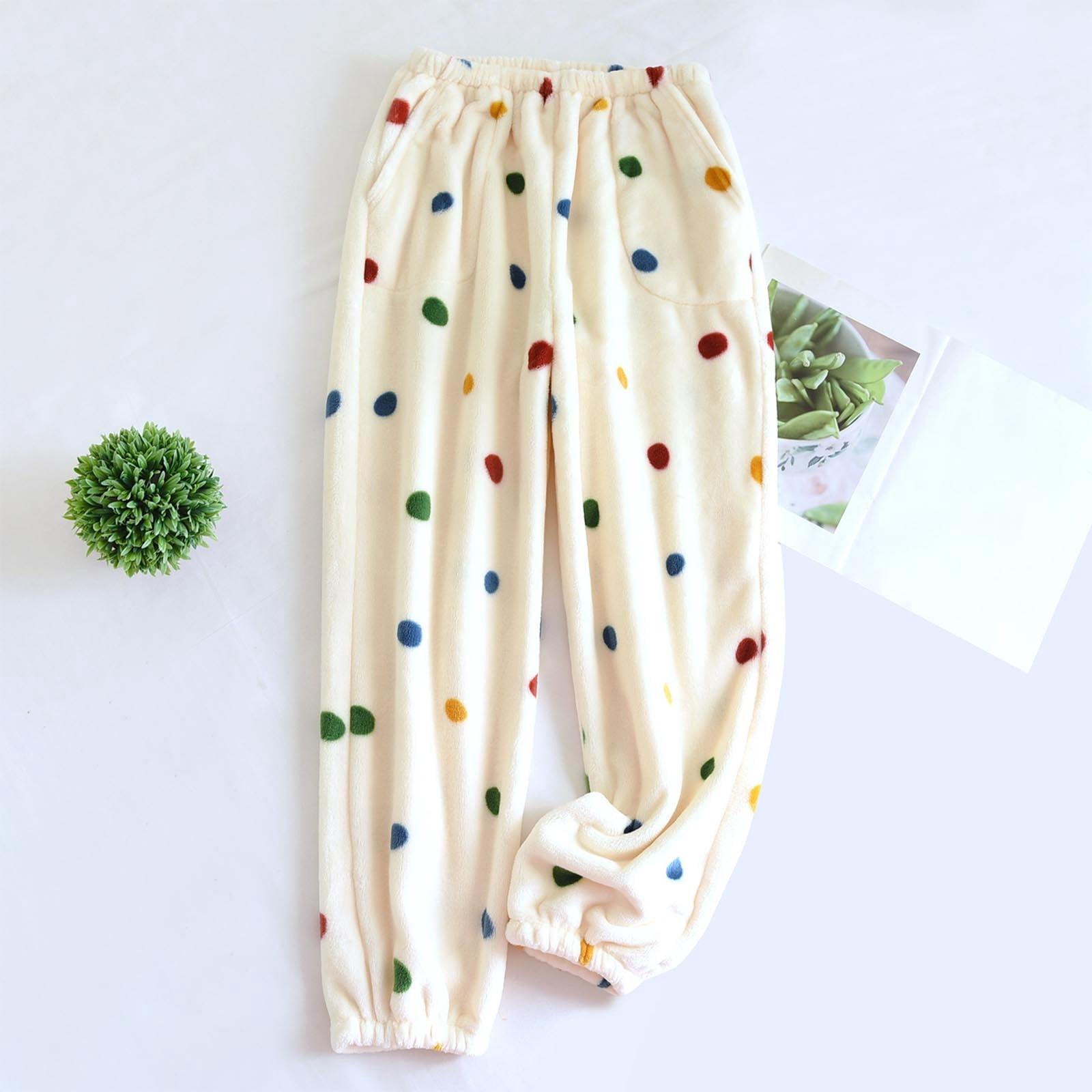 Blmnix Sleep Pants Pajamas for Women Set Winter Pajamas Cute Pajama ...