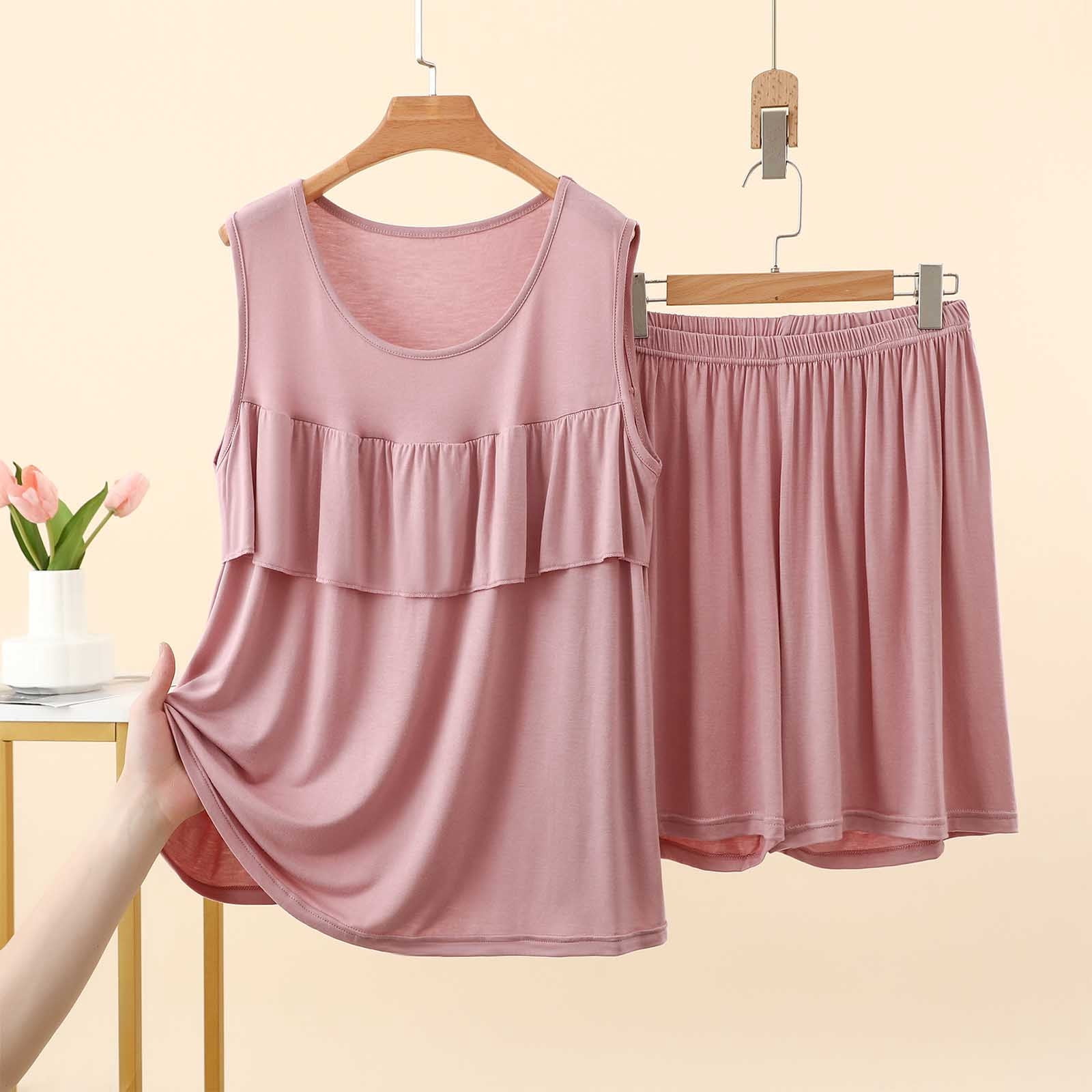 Blmnix Sleepwear Sets Women's Pajama Sets Cute Pajamas Summer Pajamas ...