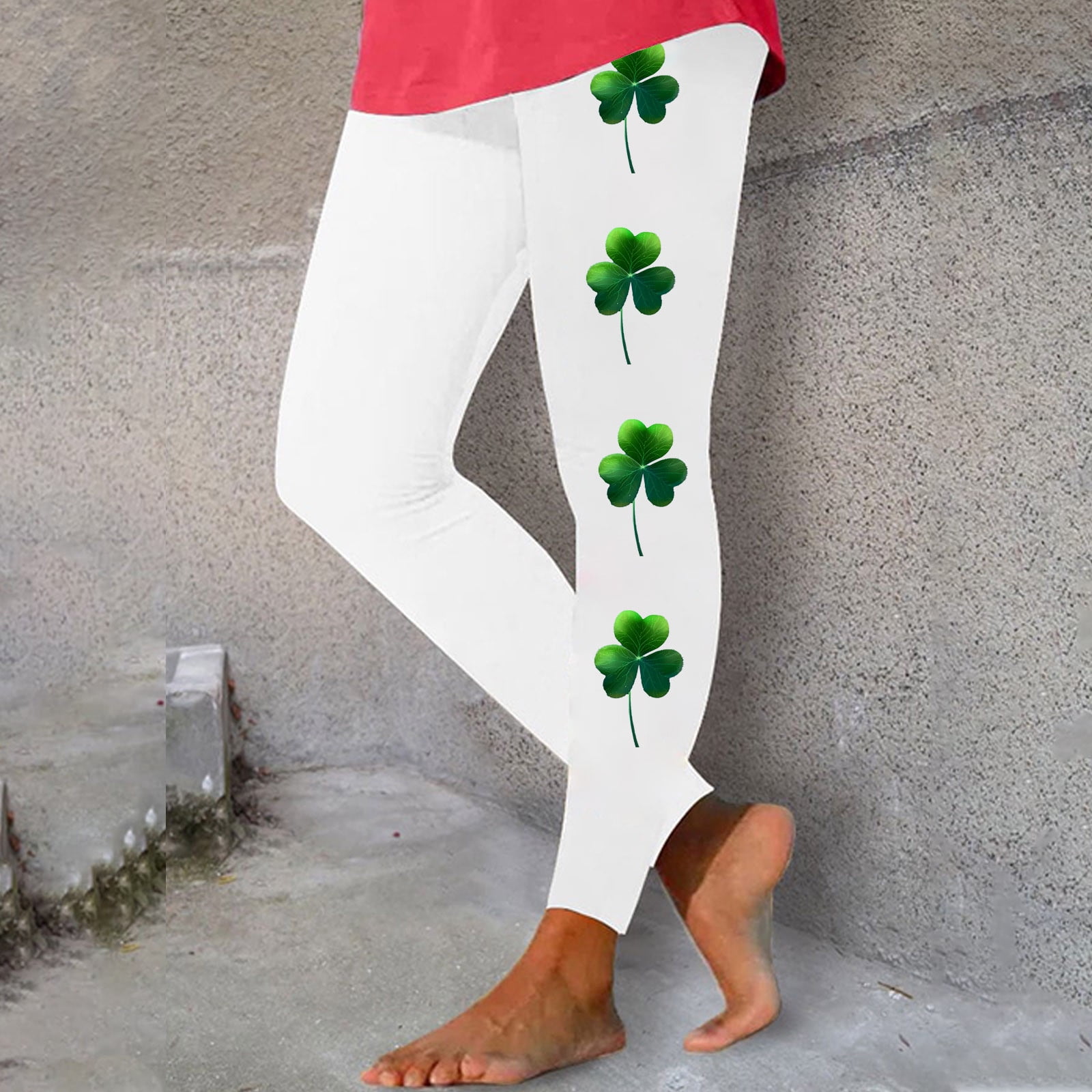 Blmnix St. Patrick Winter Pants for Women Active Fit Chinos Cotton Yoga ...