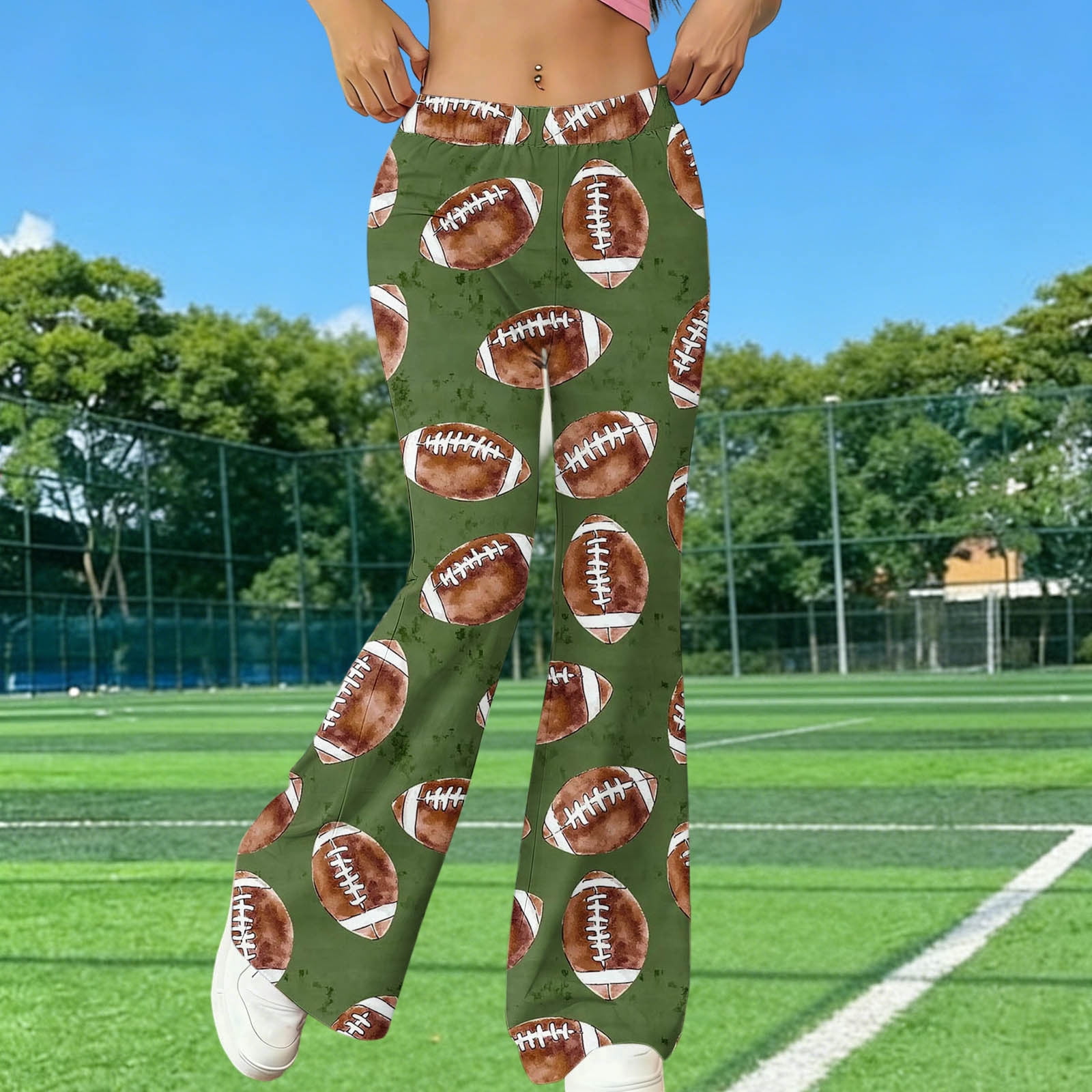 Blmnix Sweat Pants Ladies Pants Flare Pants Flat Front Jeans Flare Leg ...