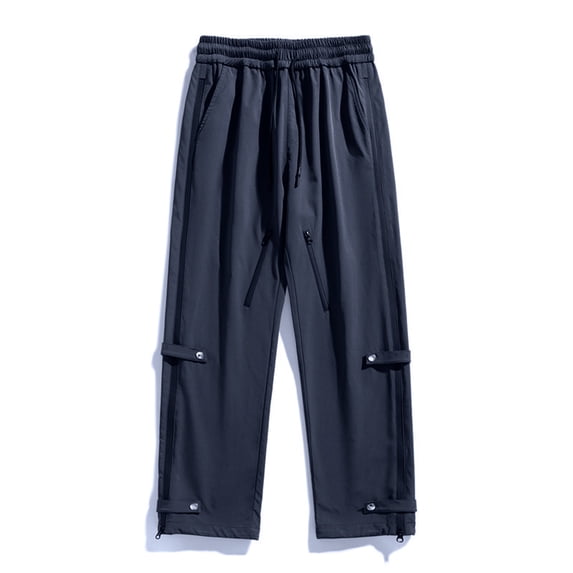 Blmnix Sweat Pants Men Pants Low Waisted Wide Leg Sweatpants Cargo ...