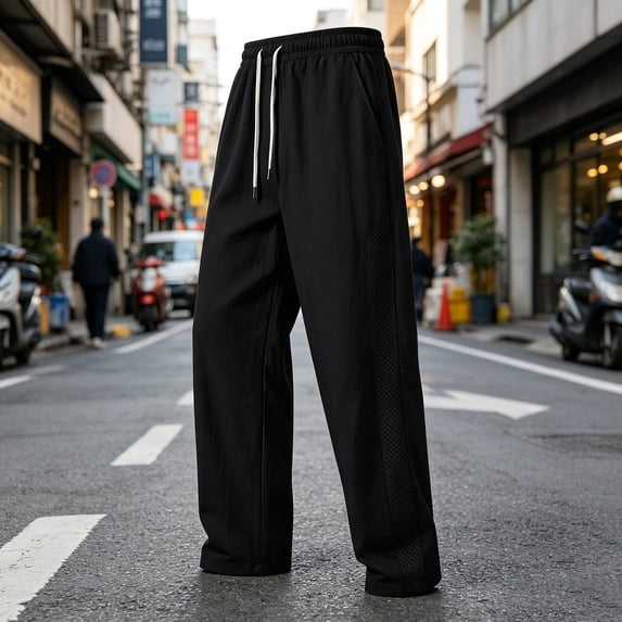 Blmnix Sweat Pants Mens Pants Lightweight Pants Palazzo Low Rise Baggy ...