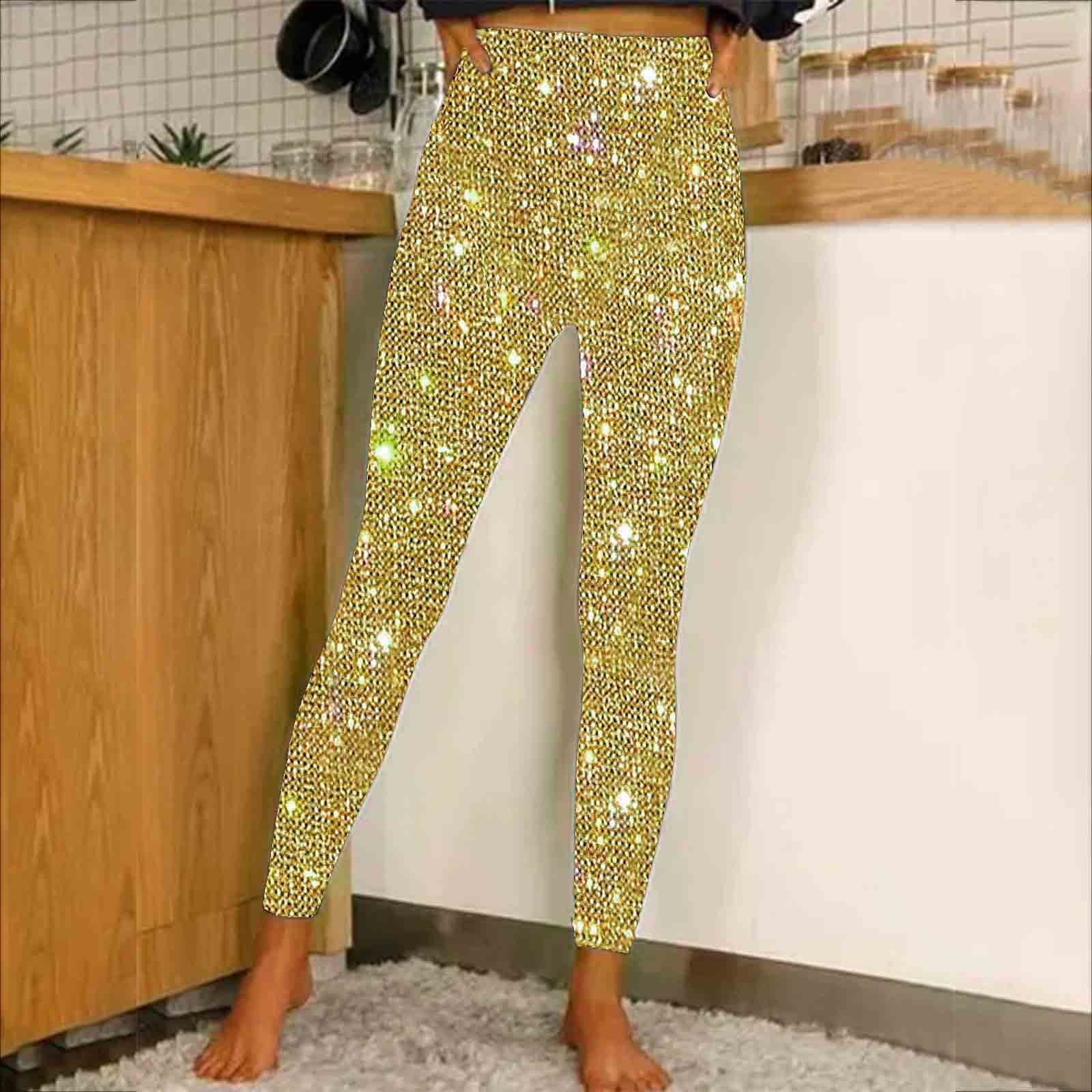 Blmnix Sweatpants for Women Plus Size Sparkly Pants Girlfriend Pajamas ...