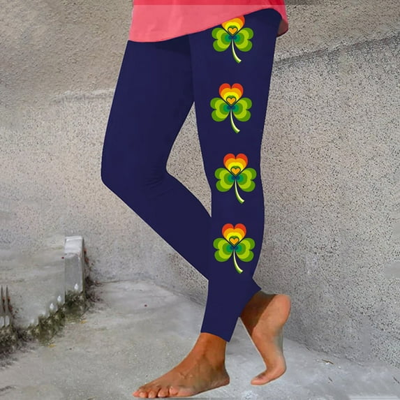 Blmnix Trousers Pants for Women Cotton Yoga Pants Chinos St. Patrick ...