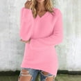 Blmnix Tunic Tops Cute Shirts Fuzzy Duster Tshirts V-Neck Long Sleeve ...