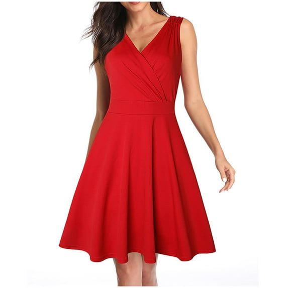 Blmnix Valentine Dresses for Girls Cocktail Tank Pleated Dress ...