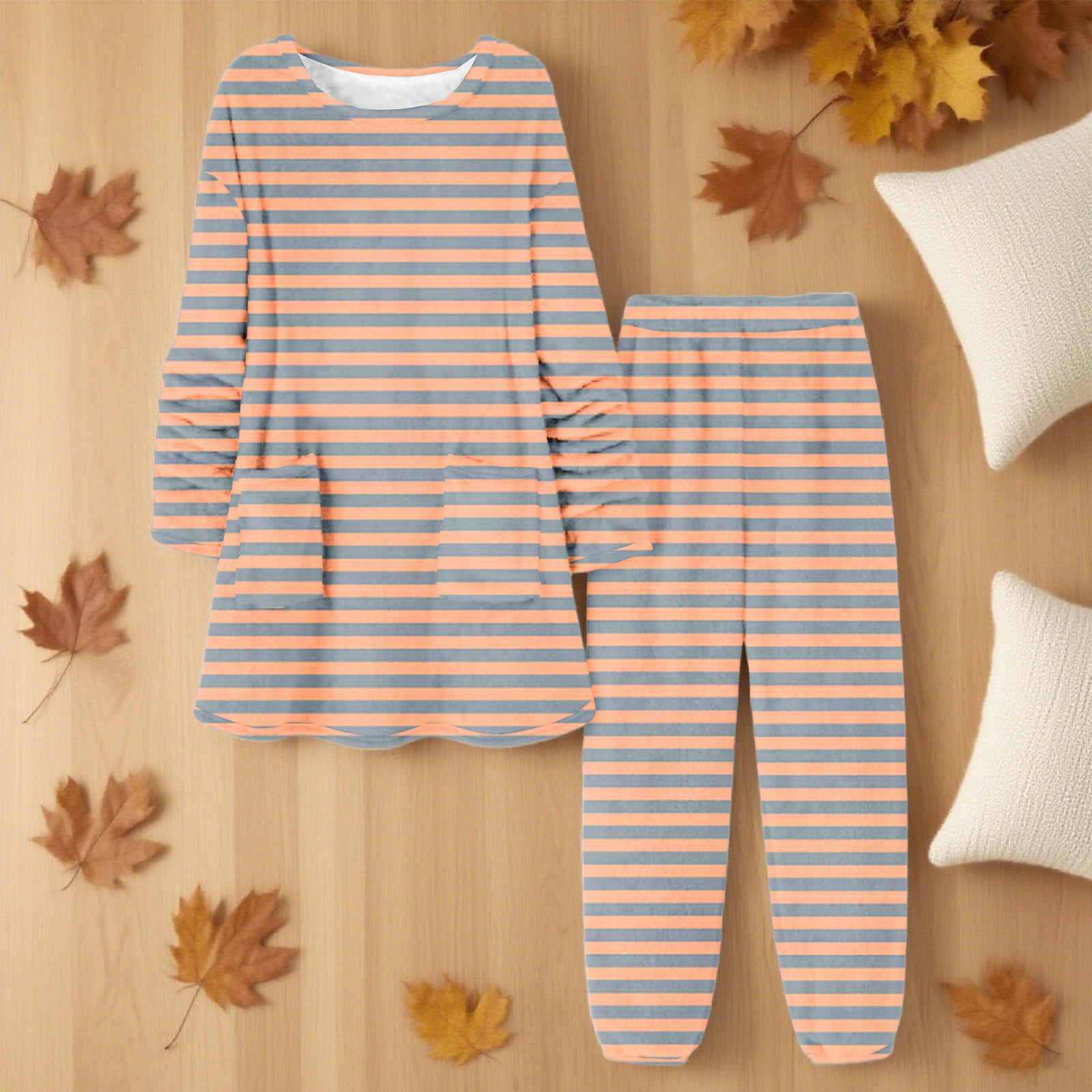 Blmnix Valentines Day Pajamas Women Plus Size Sleepwear Sets Fleece ...