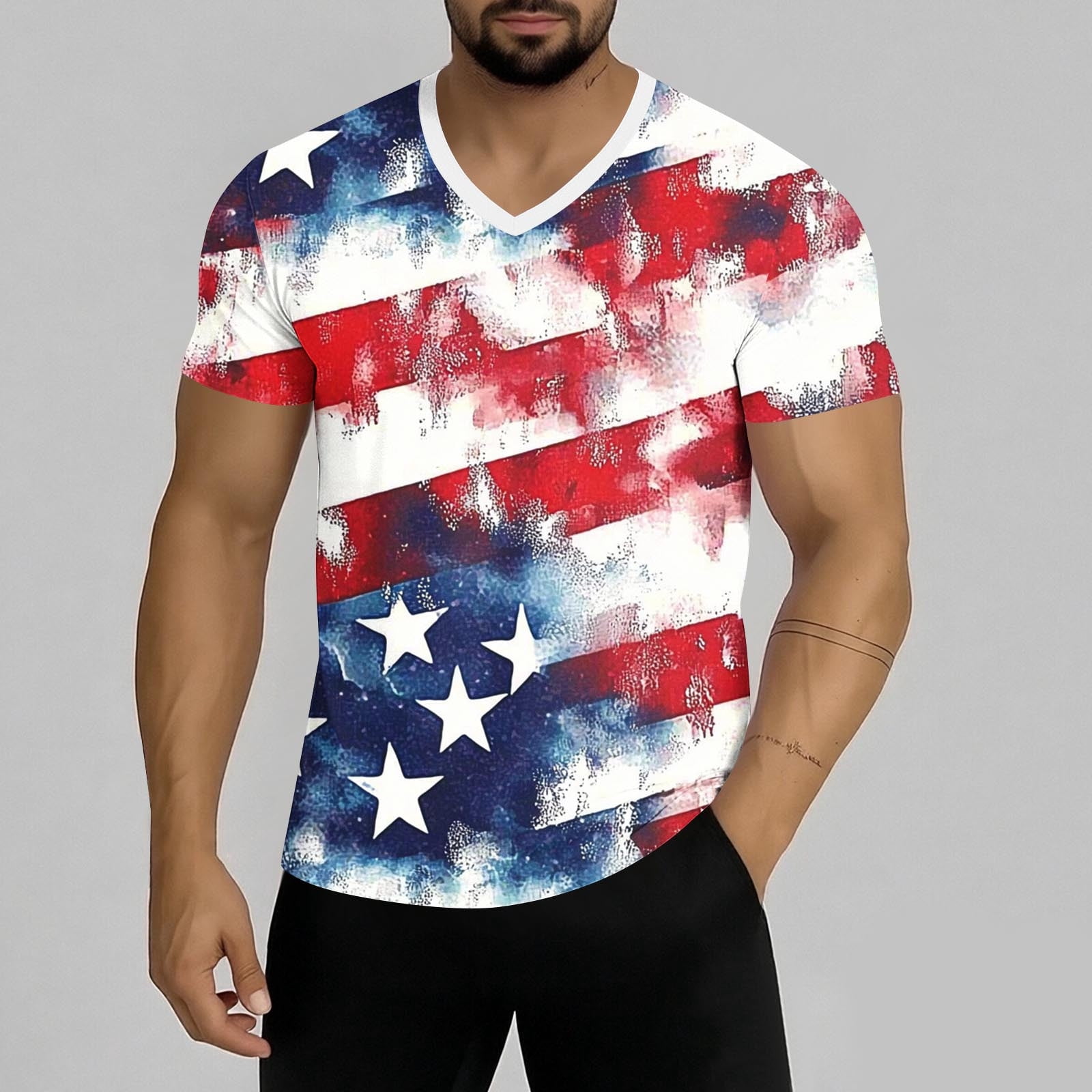 Blmnix Western Shirts Mens T Shirts Big And Tall Shirts Baggy Muscle ...