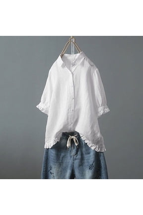 Shop Ruffled Collar Blouses in Various Colors and Styles at Walmart