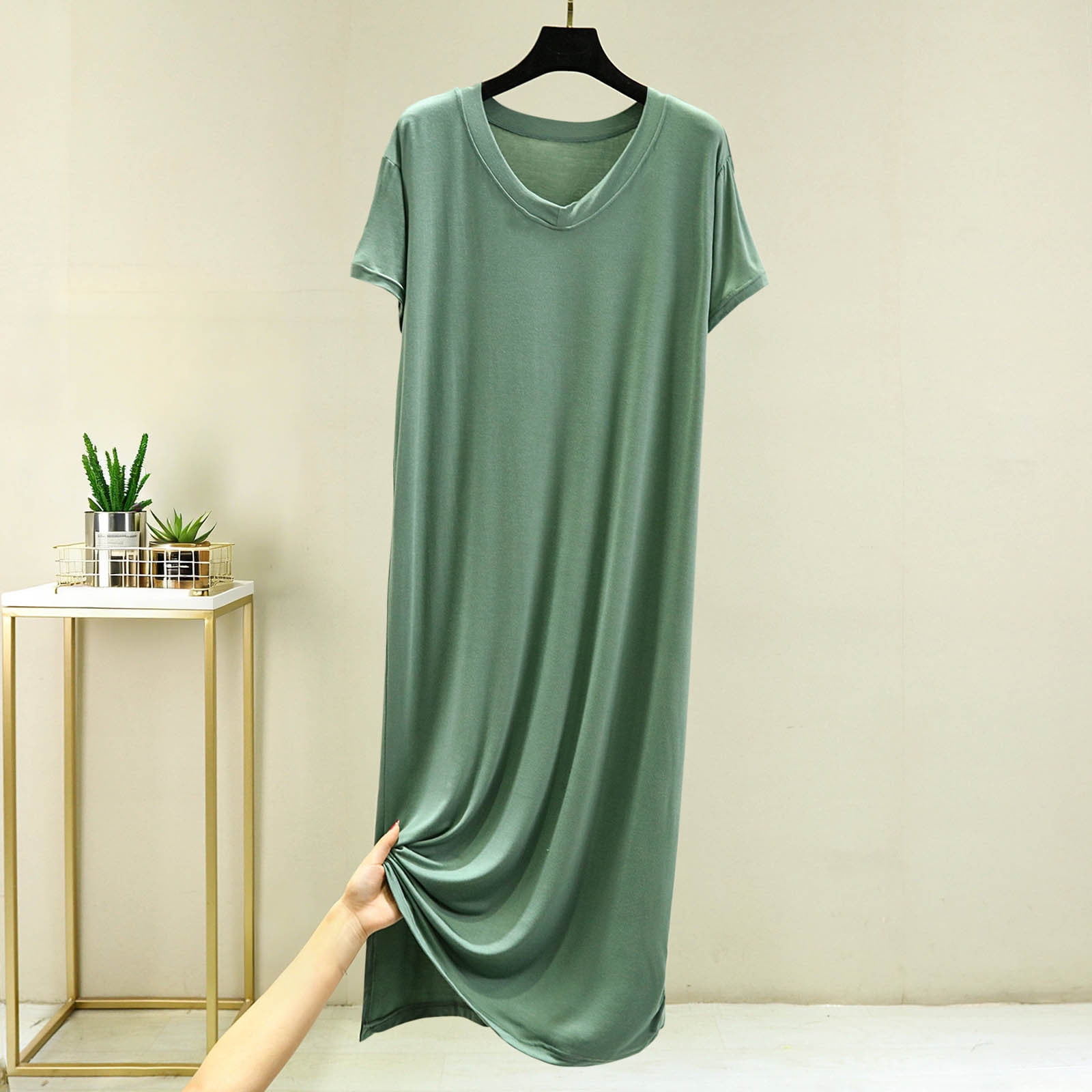 Blmnix Women Nightgown Sleepshirts Cotton Nightgowns Moomoo Nightgowns ...