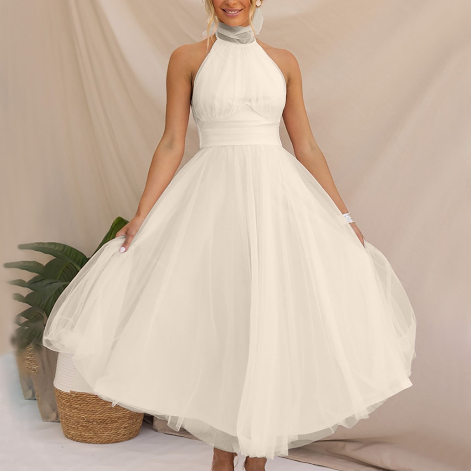 Blmnix Women's Dresses Mesh Dress Tent Holiday Dresses Under Dress ...