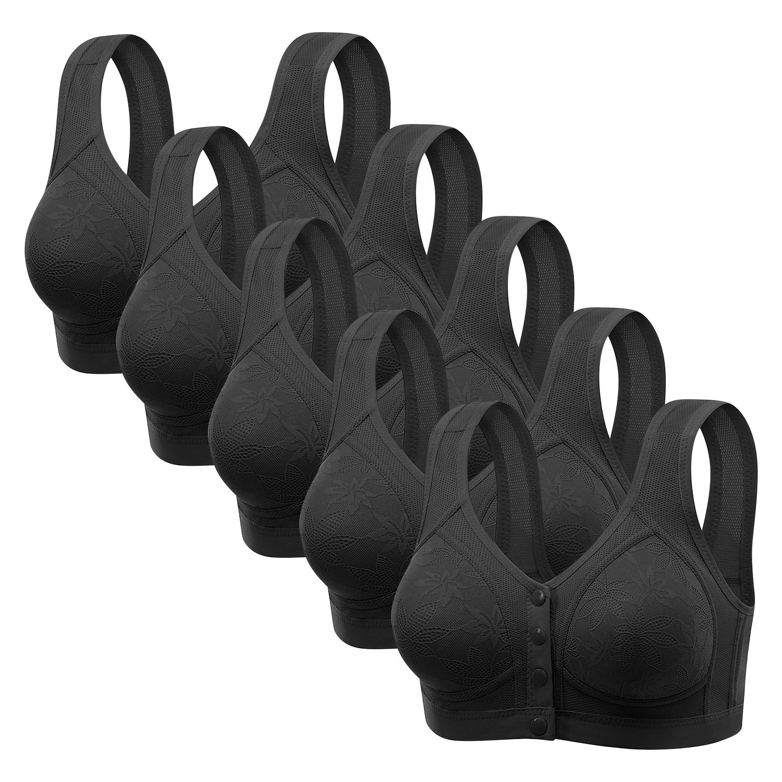 Blmnix Womens Bras Push-Up Bras 5 Pack Minimizer Plus Size Bras S-3XL ...