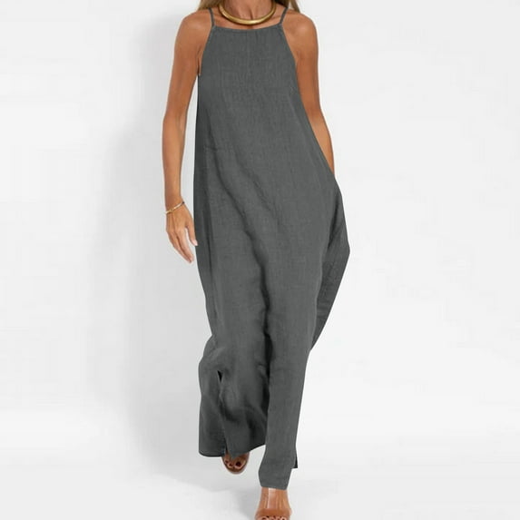 Blmnix Womens Formal Dresses for Wedding Slip Dress Plain Long Casual ...