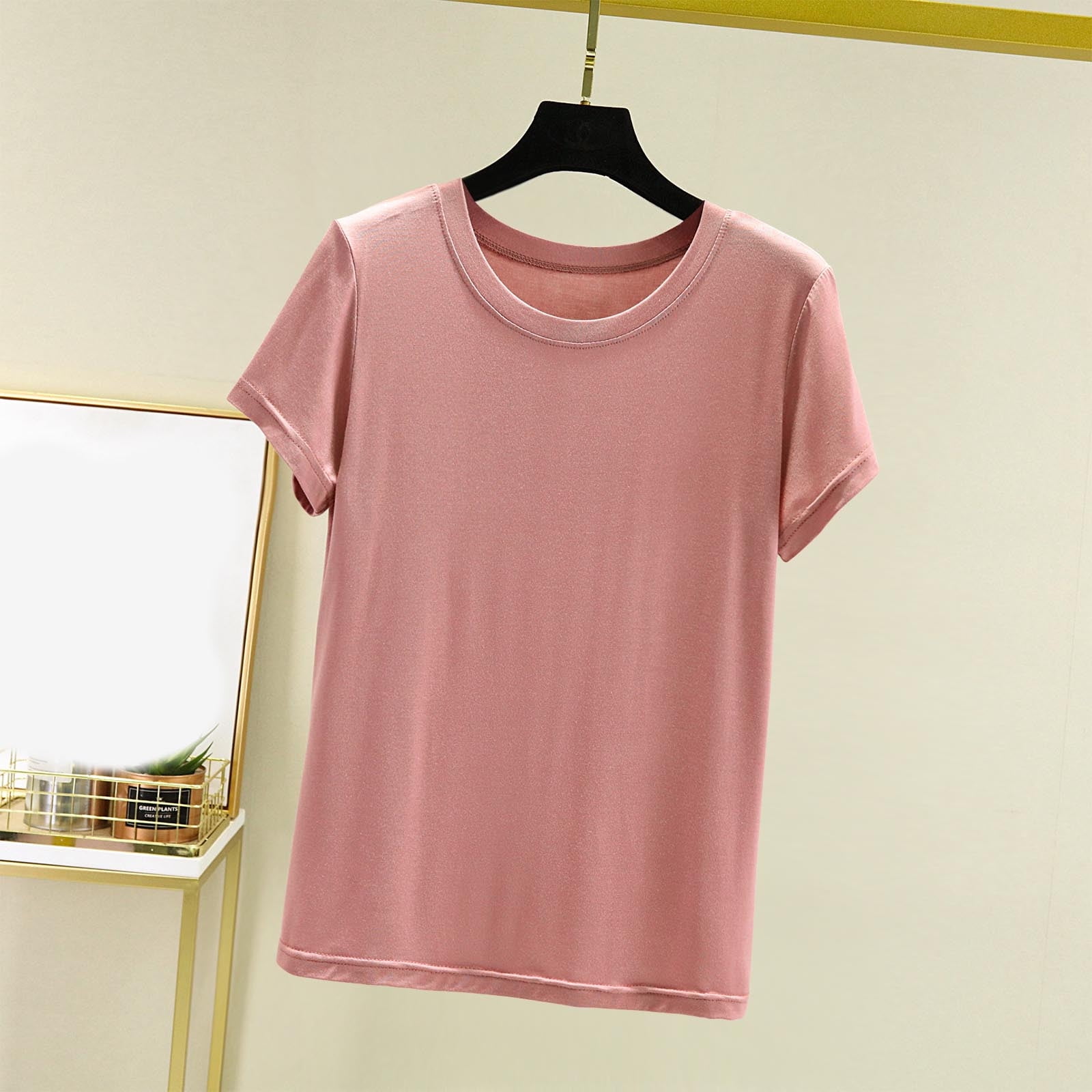 Blmnix Womens Pajamas Petite Pajamas Cotton Pajamas Sleep Tops Pajamas ...