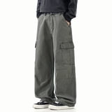 Blmnix Work Pants Trousers for Men Low Rise Cargo Baggy Cotton Pants ...