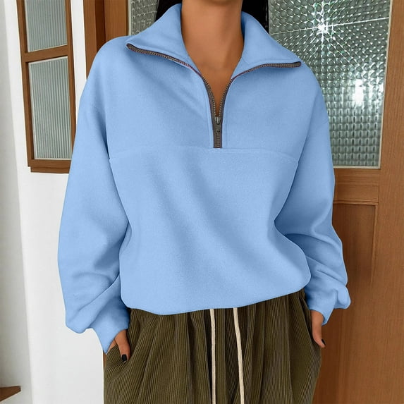 Blmnix Workout Valentine Tee Shirts for Women Half Zip Pullover Tshirt ...